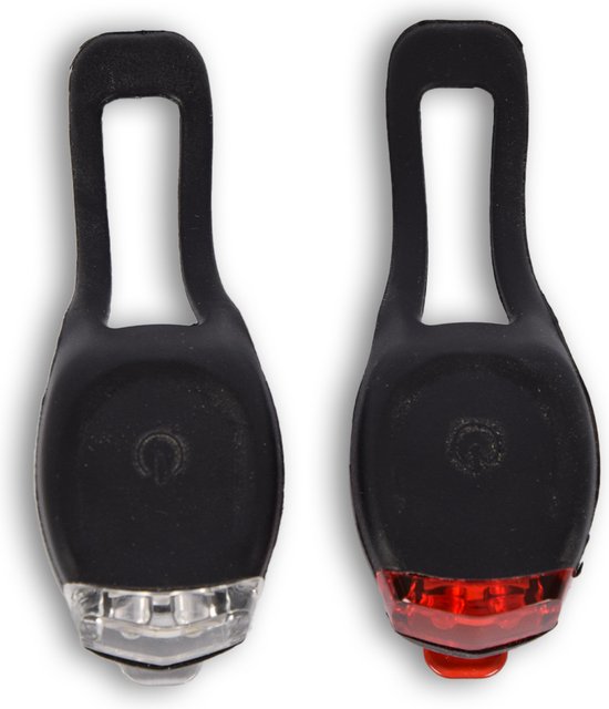 Fietsverlichting LED voorlicht en achterlicht siliconen set van 2 ...