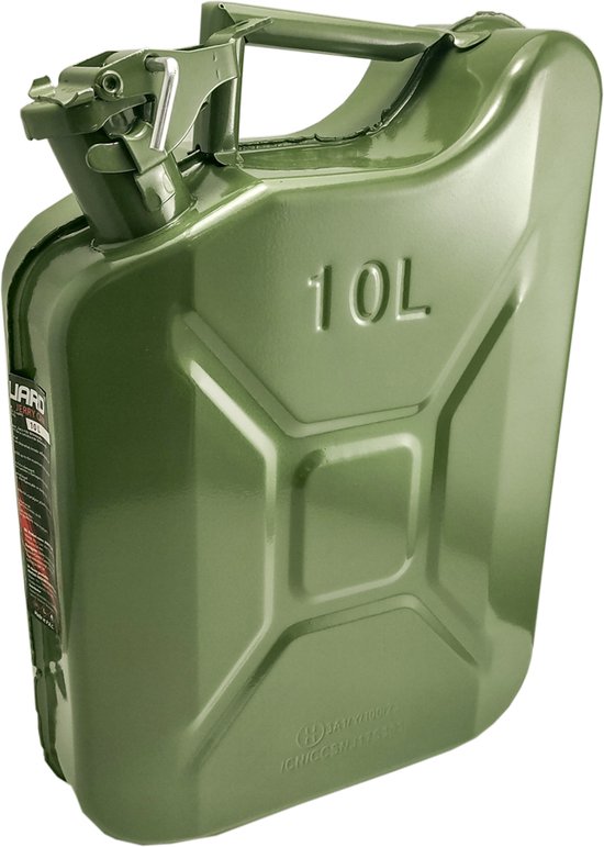 Carguard - Metalen Brandstof Jerrycan 10 Liter Benzine of Diesel ...