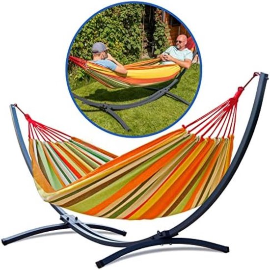 Hangmat met spreidstok - Hangmat met standaard - Hangmat met frame - 3 ...