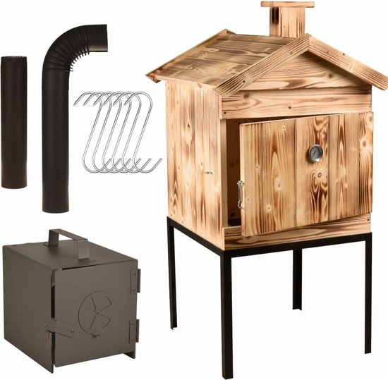 ROOKOVEN.SMOKER.ROOKKAST.BBQ.Rookoven..in hout | bol