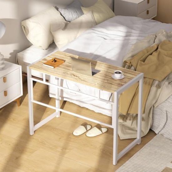 Inklapbare Bureau - 100 x 48 CM - Beige | bol