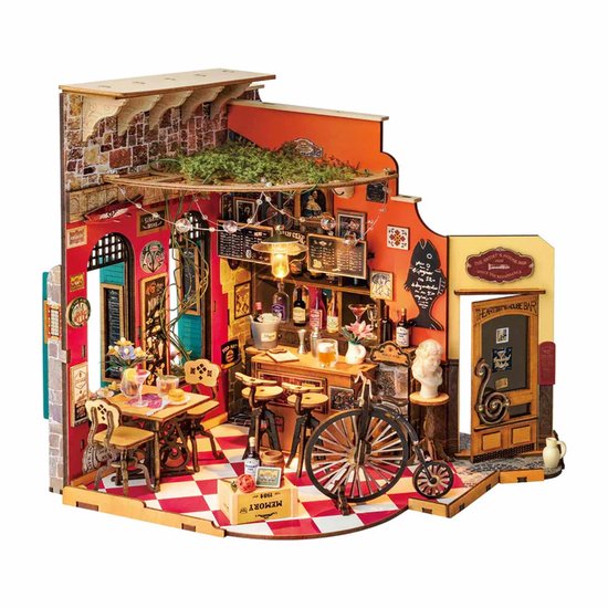 Robotime Cheers Bar & Dining - DG173 - Rolife - Miniatuur - Knutselen ...