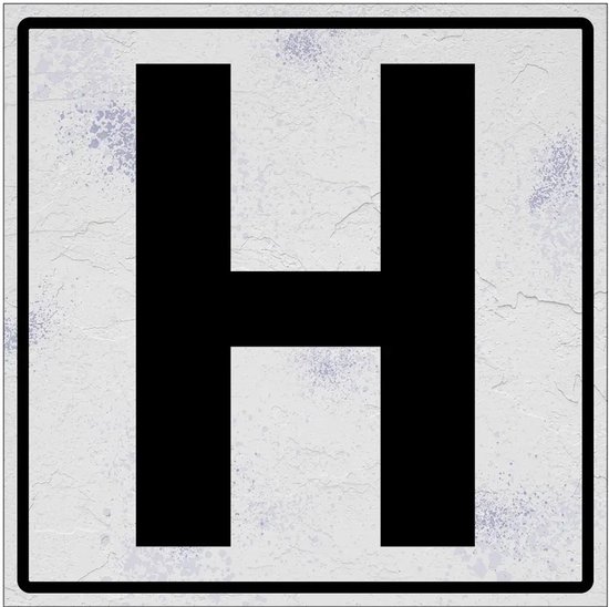 Letter H bord - Sign Again - 40 x 40 cm | bol
