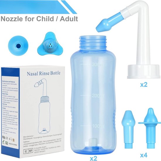 Neusdouche - Professionele Neusdouche - Neusspoeler - Neusdouche voor ...