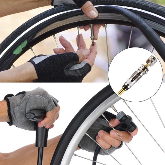 3 universele fietsventielen zonder binnenband met koperen ventieldoppen ...