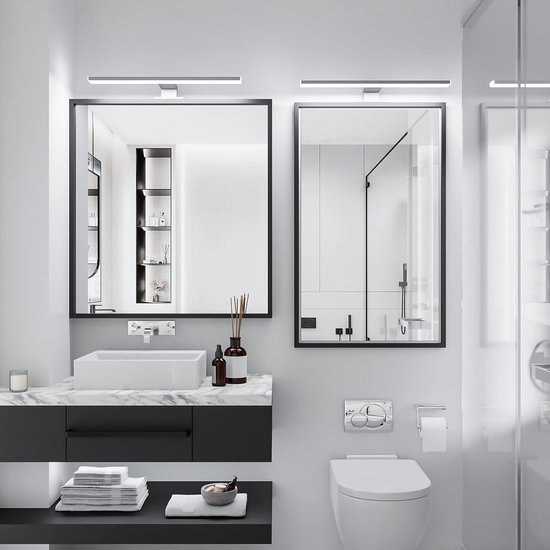 LED spiegellamp 5W 300mm 500lm met schakelaar en stekker neutraal wit ...