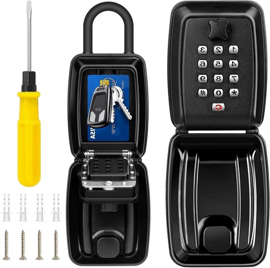 Number Code Key Safe with Bracket - Weatherproof and Ultra Robust - Ideal for Outdoors... | bol