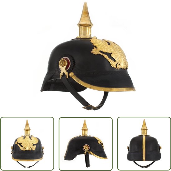 vidaXL Pickelhaube - Germaanse Helm - Pickelhaube Germaans replica LARP ...