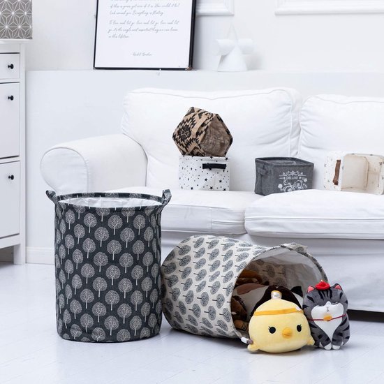Opvouwbare Wasmand 50L met Handgrepen - Smalle Oxford Stof Wasmand ...