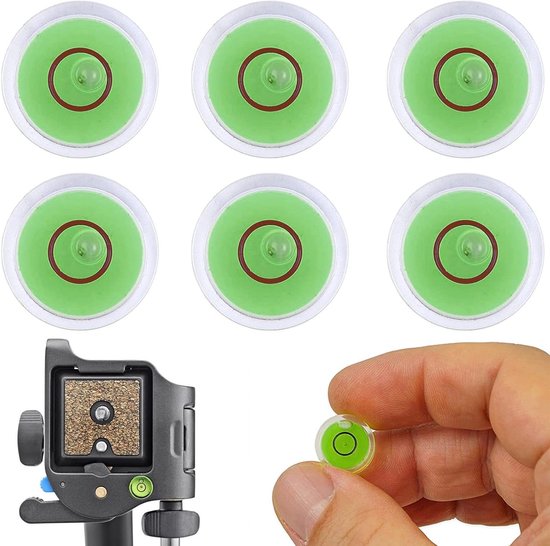 Blanco libel waterpas set met ronde libel - 6 stuks - ideaal voor ...