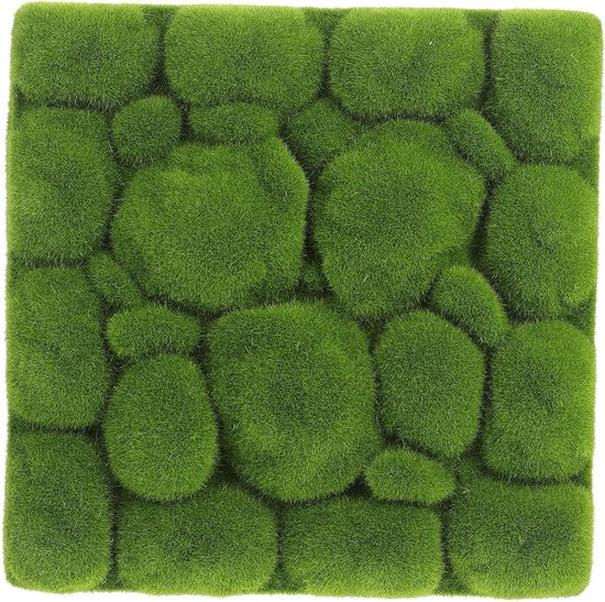 Kunstmatige mosmat steenvorm indoor groene kunstgazon turf carpetten ...