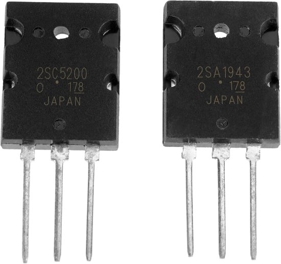 JGS Premium - 10 stuks Power Transistor 1943 2SC 5200 - Hoge Vermogen - Audio Transistor | bol