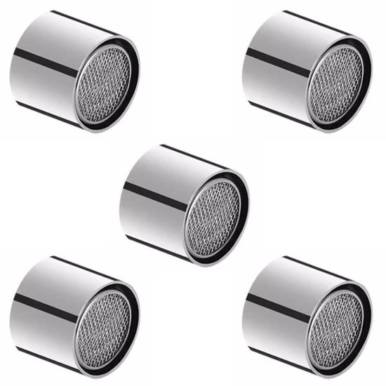 22mm Stainless Steel Faucet Tap Aerator 5 Pieces Internal Thread ...