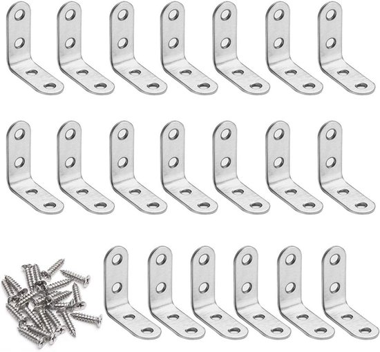 Angle Connector RVS L-Shape Hoekbeugel 90 Grad Hoekbeugel met 80 ...