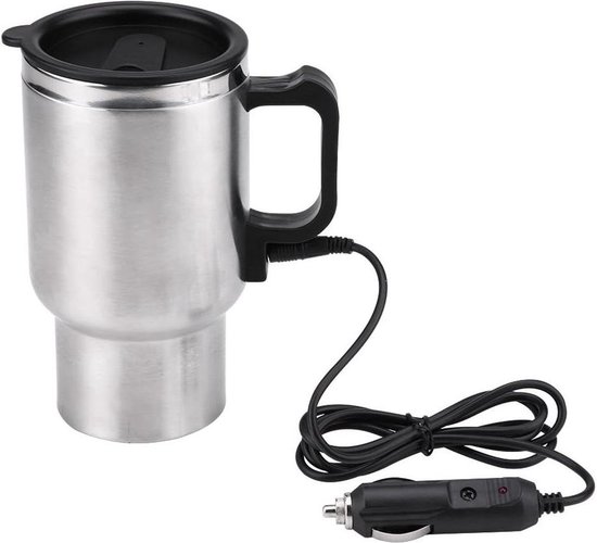 Auto Thermo Beker 400 ml - Warmhoudbeker Auto - 12V Verwarmingsbeker ...