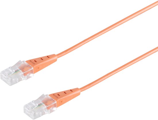 RJ45 Stecker/RJ45 Stecker Rund 4-adrig orange 0,5m | bol