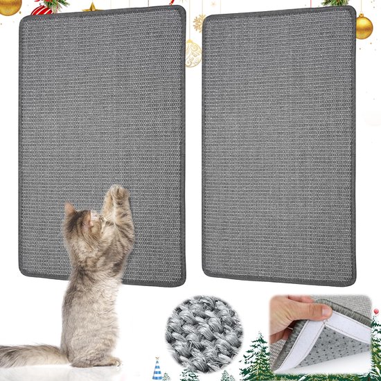 2 grijze krabplanken, kattenkrabmat, kattenkrabplank, kattenkrabmat 50 ...