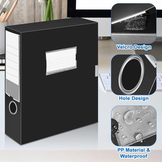 10 Pack Box Bestanden A4 - Plastic Archiefdoos 75mm Rug A4 Bestanden ...