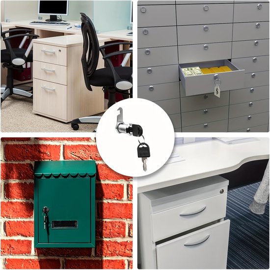 16 stuks brievenbus slot - kast lade cam slot - geleverd met 2 ...