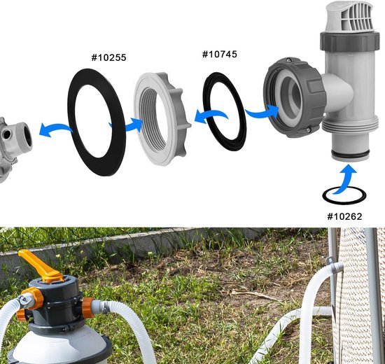 Rubberen O-ring Kit voor Intex Zwembad Plunger Valves - Set van 6 stuks ...