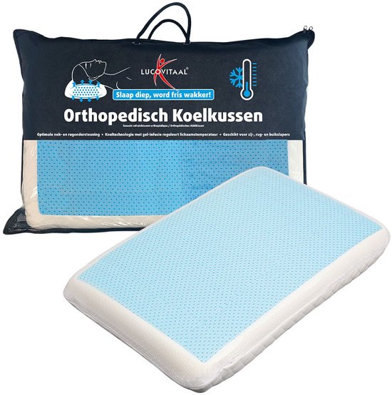 Lucovitaal Koelkussen Orthopedisch - 2 x - Voordeelverpakking | bol