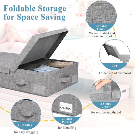 Foldable Underbed Changing Table - Set van 2 stuks | bol