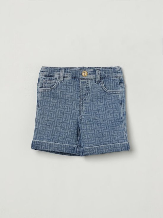 Kids Greek Key Denim Shorts - Blue | bol