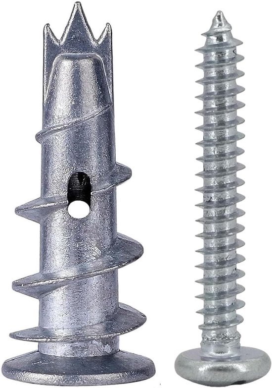 90 stuks gipsplaatpluggen - zelfborende gipsplaatpluggen met schroeven ...