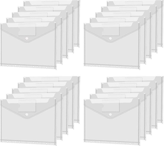 Documentenmap A4, 20 stuks documentenmap A4 om in te pakken ...