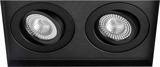 Ledmatters - Trimless Dali Inbouwspot Zwart - Dimbaar - 2 x 6 watt ...