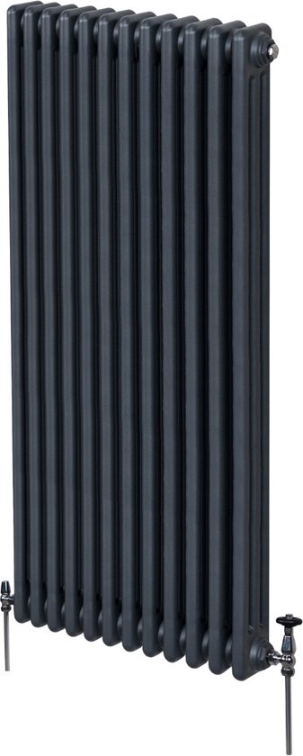 Traditionele 3-kolomsradiator - 1800 x 562 mm - Antracietgrijs | bol