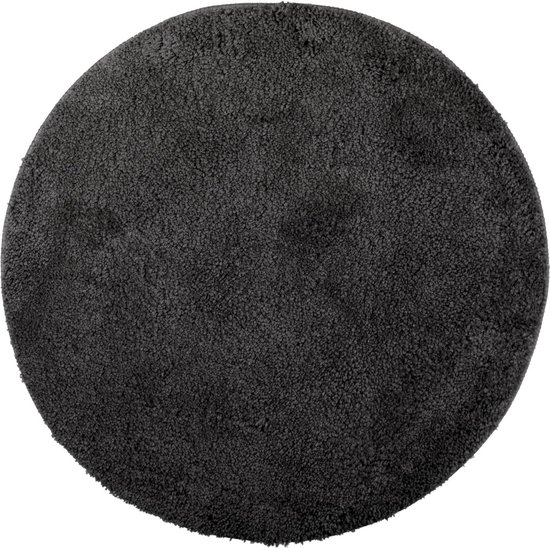 Ronde badmat Ø 60 cm zwart - badkameraccessoires Badmat | bol