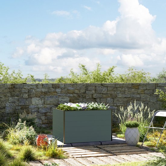 119 x 99 x 77 cm Moestuinbak Standard Christina, Antraciet | bol