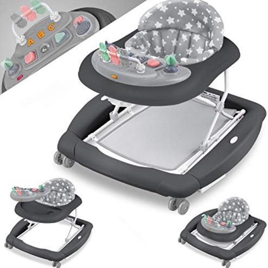 Loopstoel baby - Loopstoel met schommelfunctie - Loopstoeltje baby - 4 ...