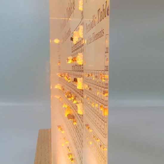 S&D - Periodiek Systeem der elementen - Verlicht display met echte ...