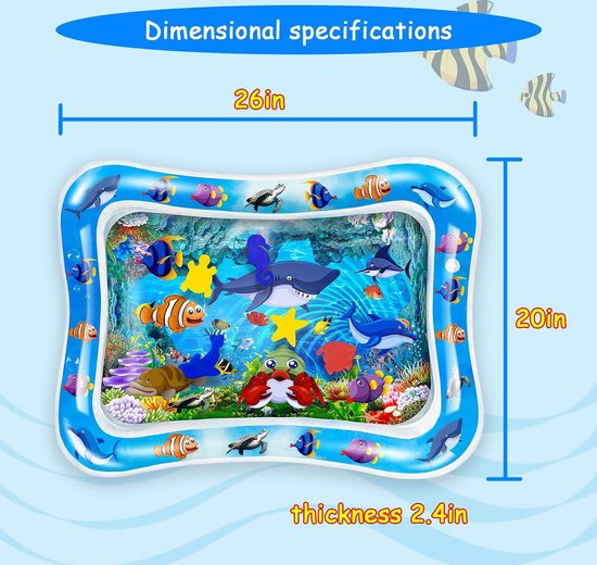 Waterspeelmat - Baby - Watermat - Speelkleed - Kraamcadeau - Speelmat ...