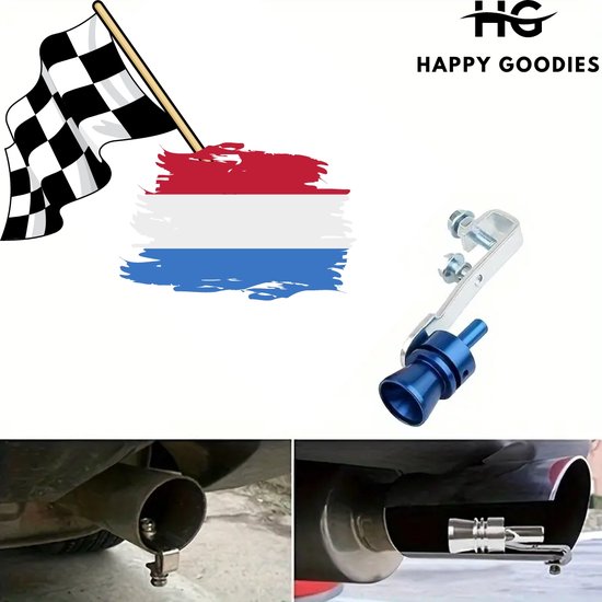 Auto Uitlaat Geluidsversterker Turbo Fluit Blauw | Turbofluit ...