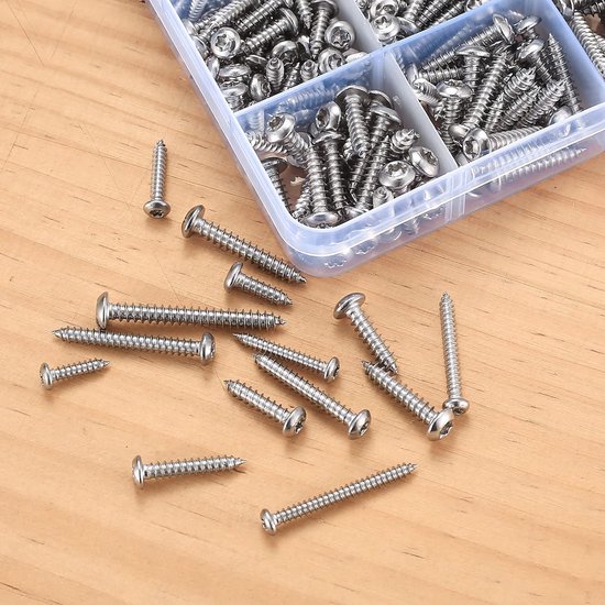 schroeven - zelftappende schroeven-assortimentset 405-Piece | bol