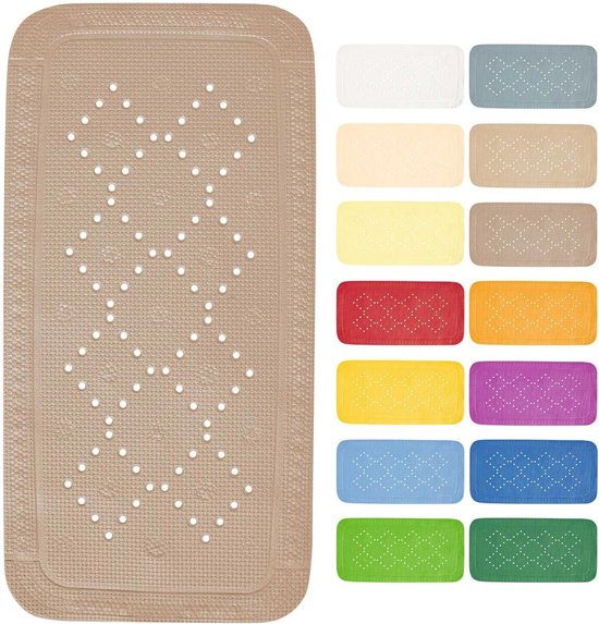 Taupe, douchemat, badmat, badmat, badmat, anti-slip, met zuignappen, ca ...