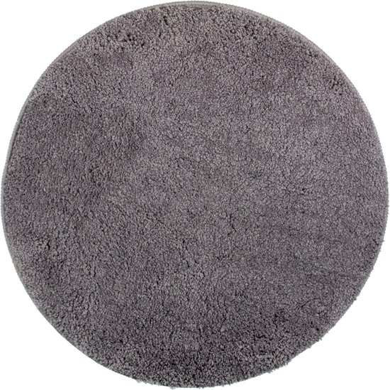 Badmat Ø 60 cm badmat badmat rond grijs | bol