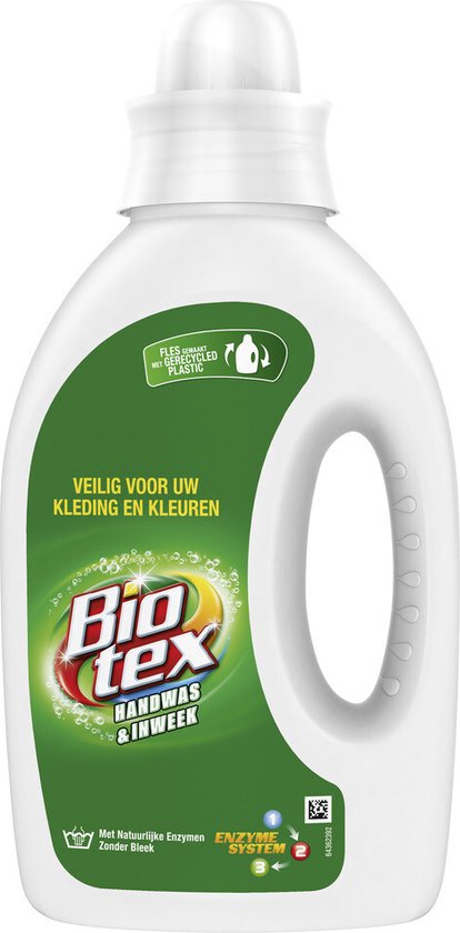 Biotex Vloeibaar Wasmiddel Handwas & Inweek - Zonder bleek - 1 liter | bol