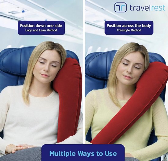 Ultimate Travel Kussen - Ergonomisch - Leun erin om te slapen - Fall ...