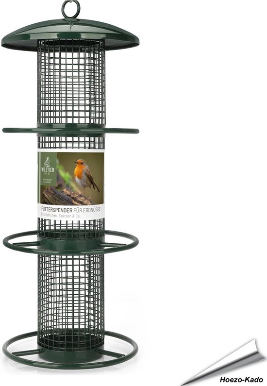 Wildtier Liebe - Metalen pindasilo voor tuinvogels - Gemaakt van ...