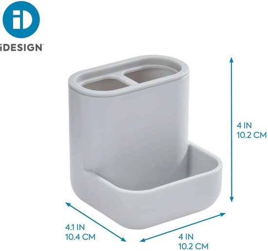 iDesign - Cade Vanity Caddy - Kunststof - Grijs | bol