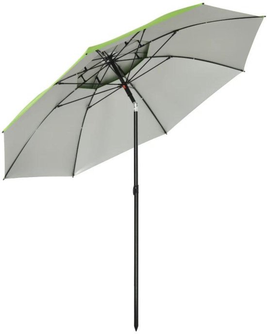Parasol - Parasols - Kantelbaar - Tuin - Zonwering - Groen - Φ 1,85 | bol