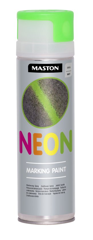 Maston Marking Paint NEON - Mat - Groen - Markeringsspray - 500 ml ...