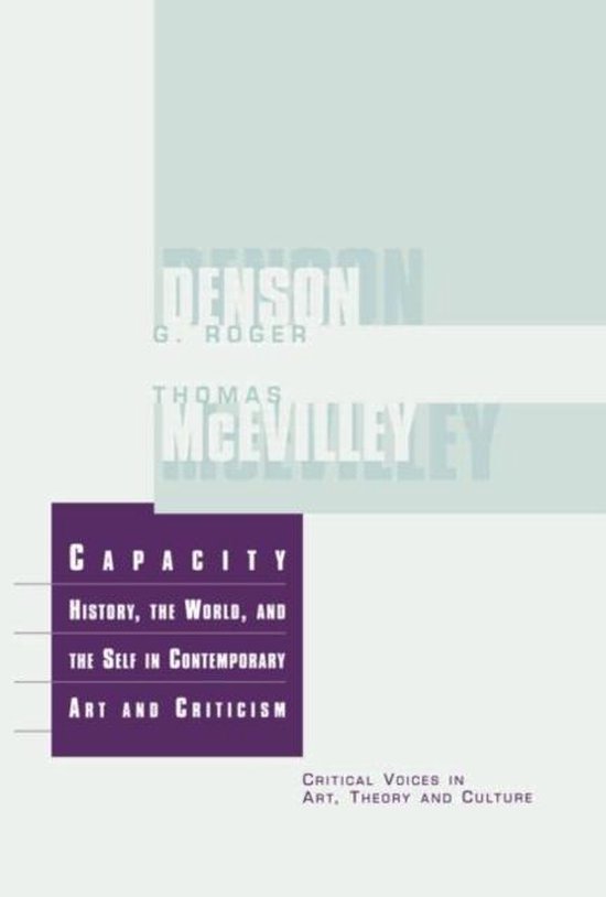 Capacity, Thomas Mcevilley | 9789057010514 | Boeken | bol.com