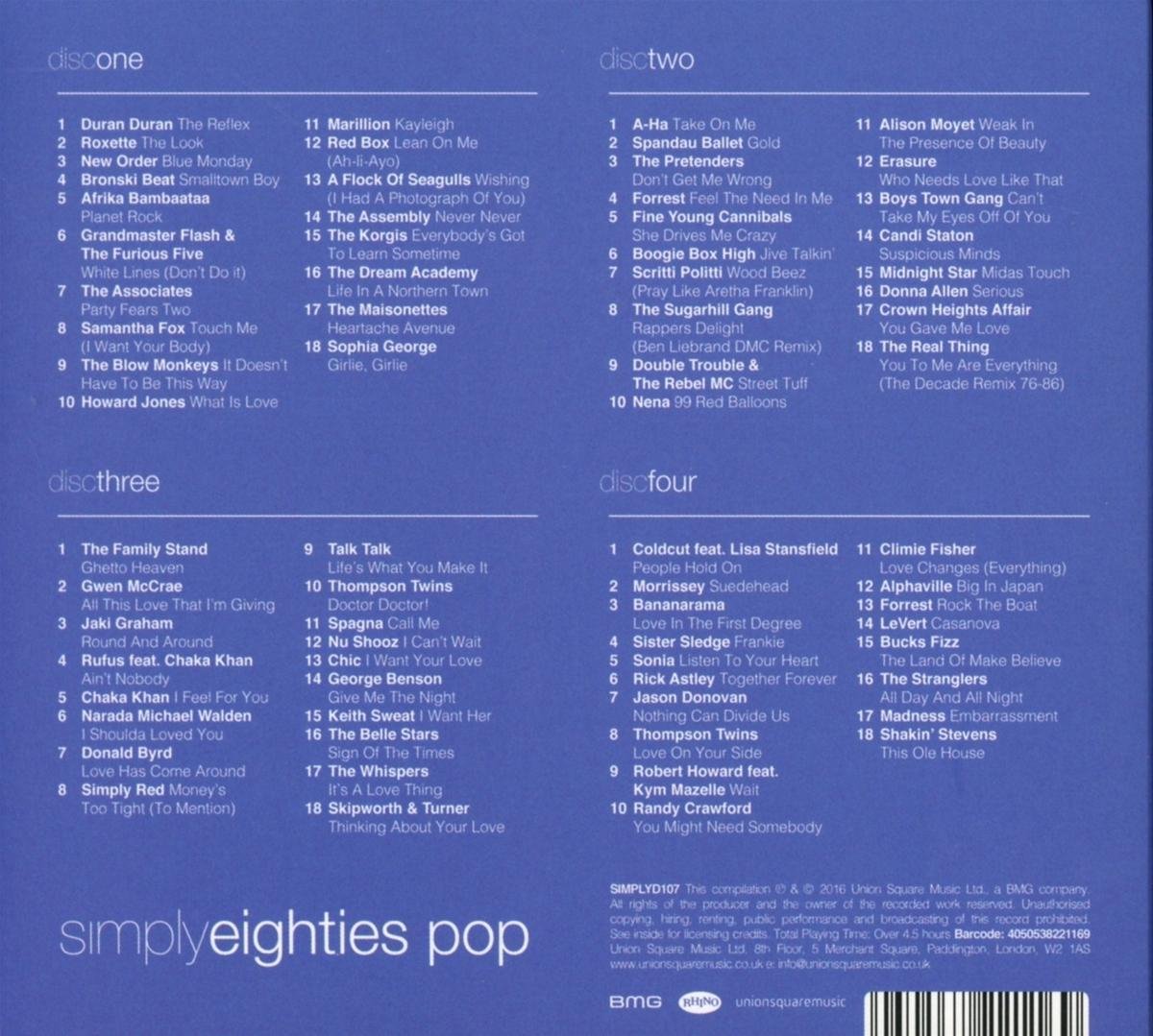 Simply Eighties Pop, Various | CD (album) | Muziek | bol.com