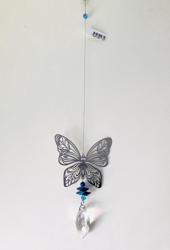 Nature's Melody Spinner COSMO HANGER VLINDER 9.5cm MET CRYSTAL SUNDROP ...