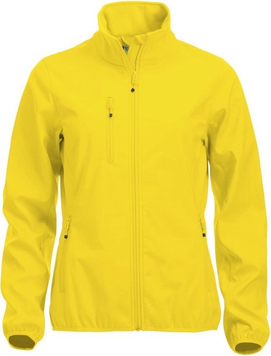 Clique Basic Softshell Jas Dames Lemon maat XS | bol.com